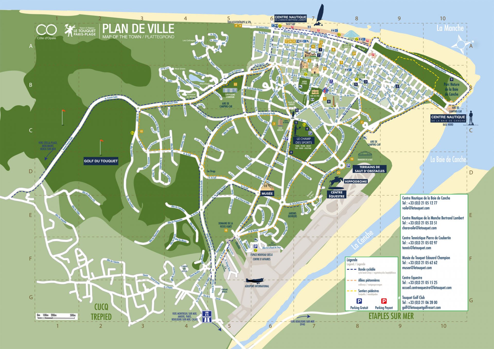 Se repérer - Office du tourisme du Touquet-Paris-Plage en Côte d’Opale